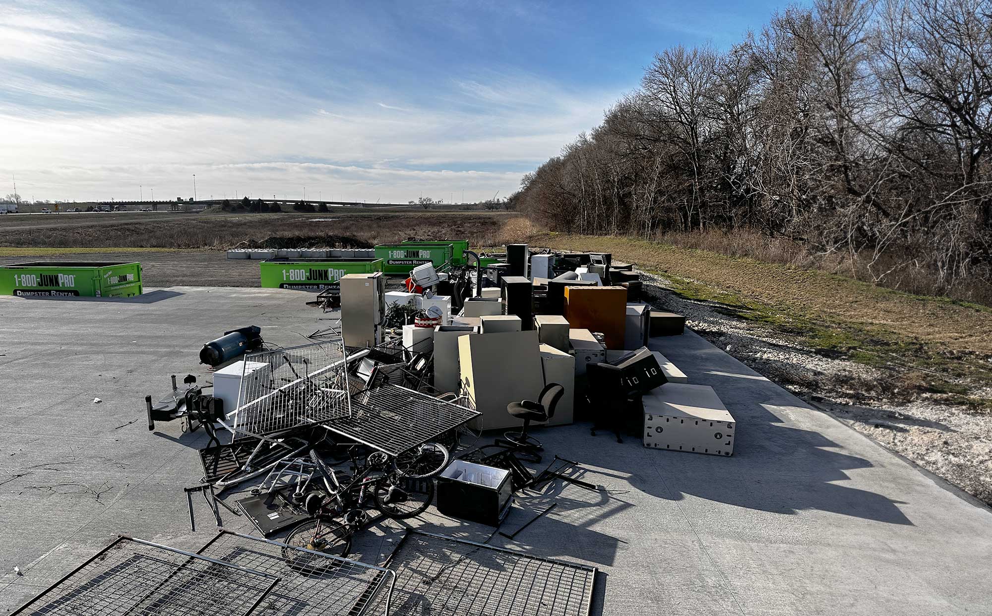 Segregated Waste Dumpster Rental - 1-800-JUNKPRO
